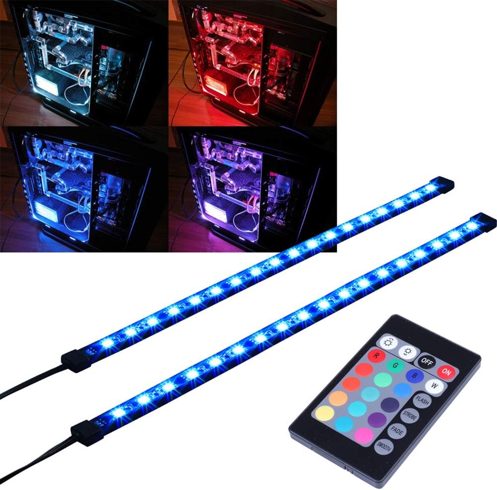 Amazon.com: DS leddess RGB LED Strip Computer Lighting via Magnet with ...
