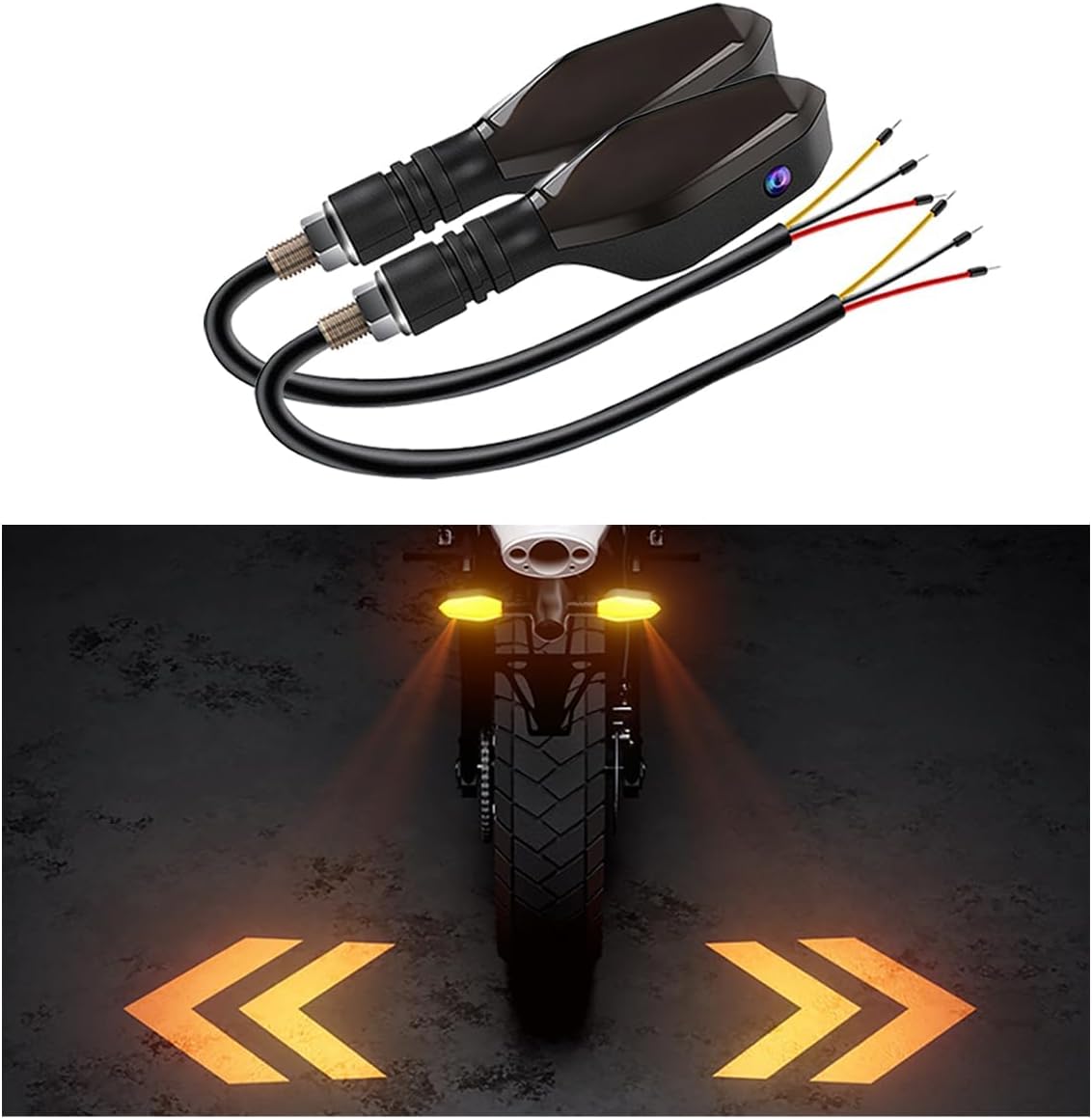 Amazon.com: 2PCS LED Motorcycle Turn Signal Projector Lights for BMW CE ...
