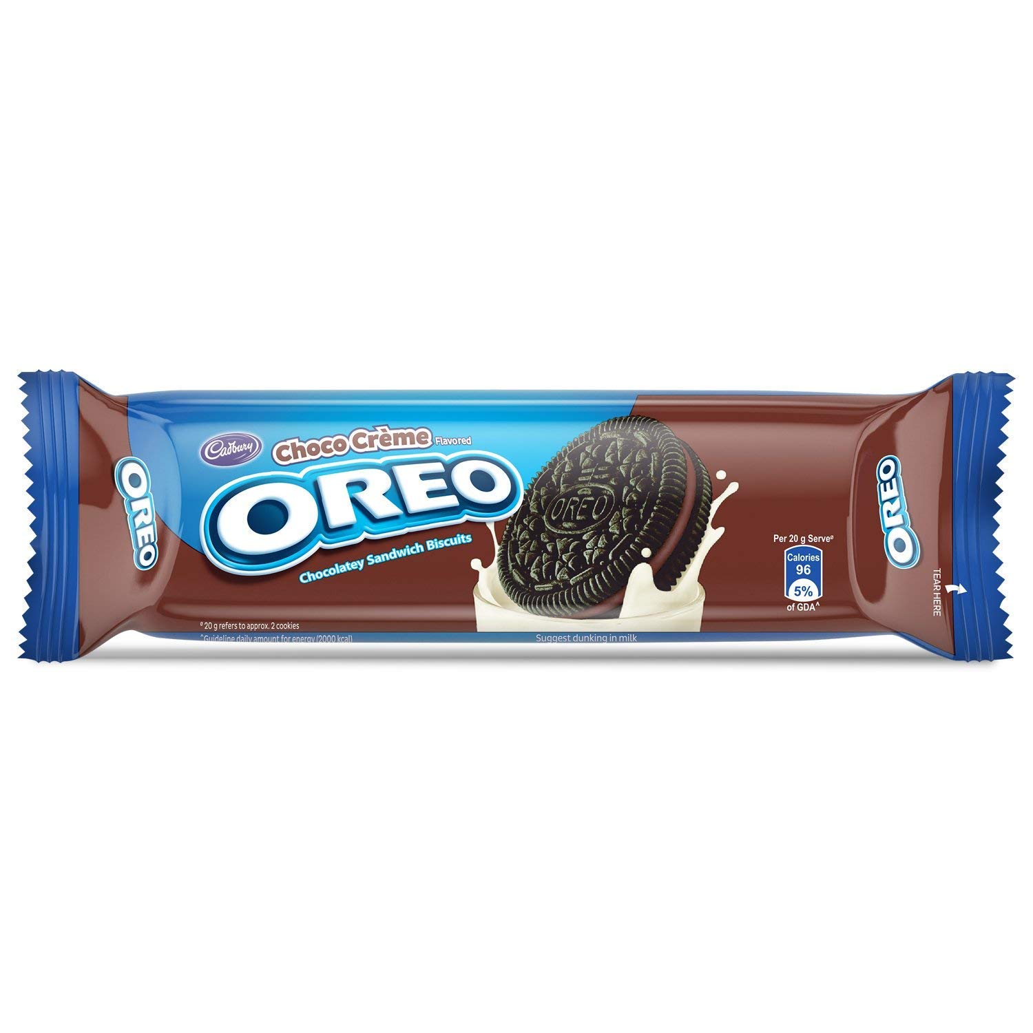 Cadbury Oreo Choco Crème Flavored Chocolatey Sandwich Biscuits, 120g ...