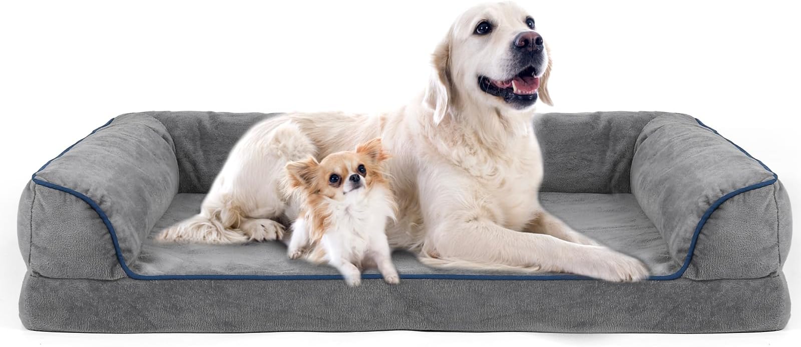 JOEJOY Rectangle Dog Bed for Large Medium Small Dogs Machine Washable ...