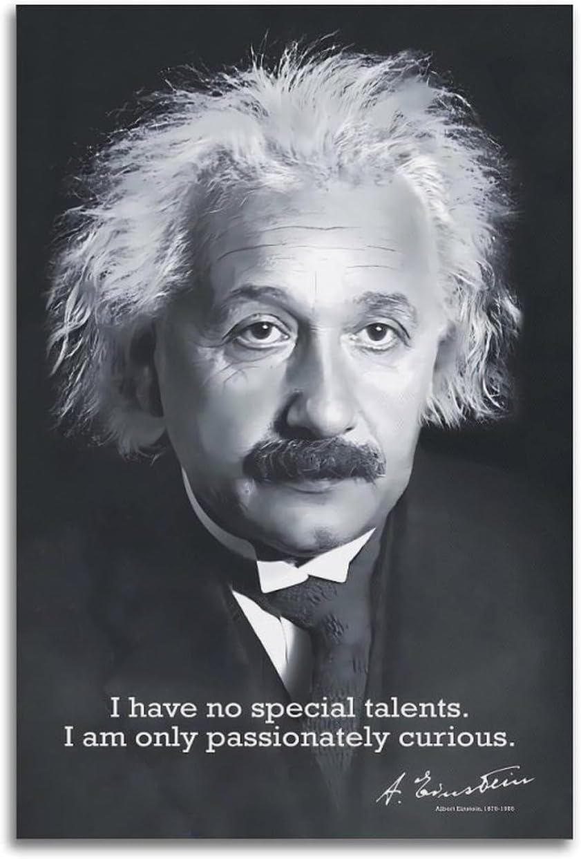 Albert Einstein Poster sur toile avec couverture d'album – Impressions ...