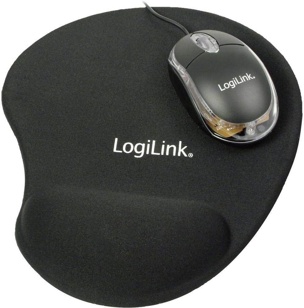 LogiLink Maus optisch USB Mini mit Kabeleinzug, ID0016, schwarz: Amazon ...