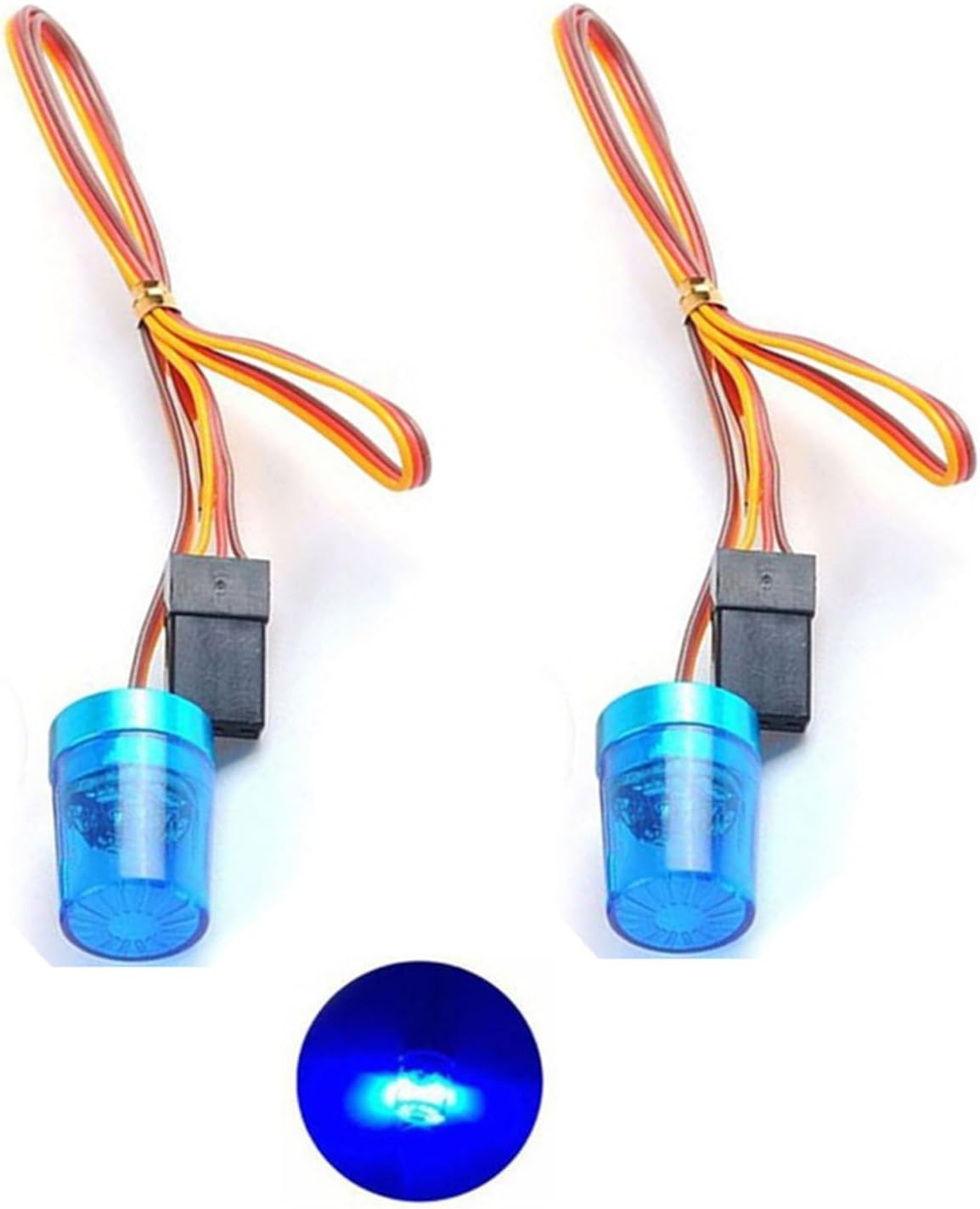 Amazon.com: Chanmoo 1/10 1/14 RC Car Led Flash Lights Police OD 13MM ...