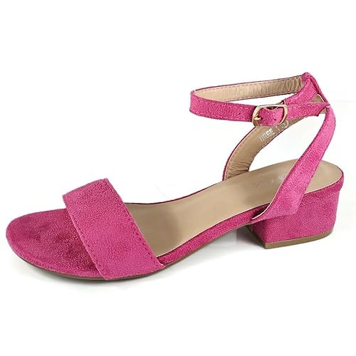 Snapklik.com : TruFox 1 Inch Low Heel Sandals For Women Dressy Short ...