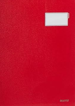 Leitz Expandable Signature Book with 20 Card Dividers, A4, Red ...