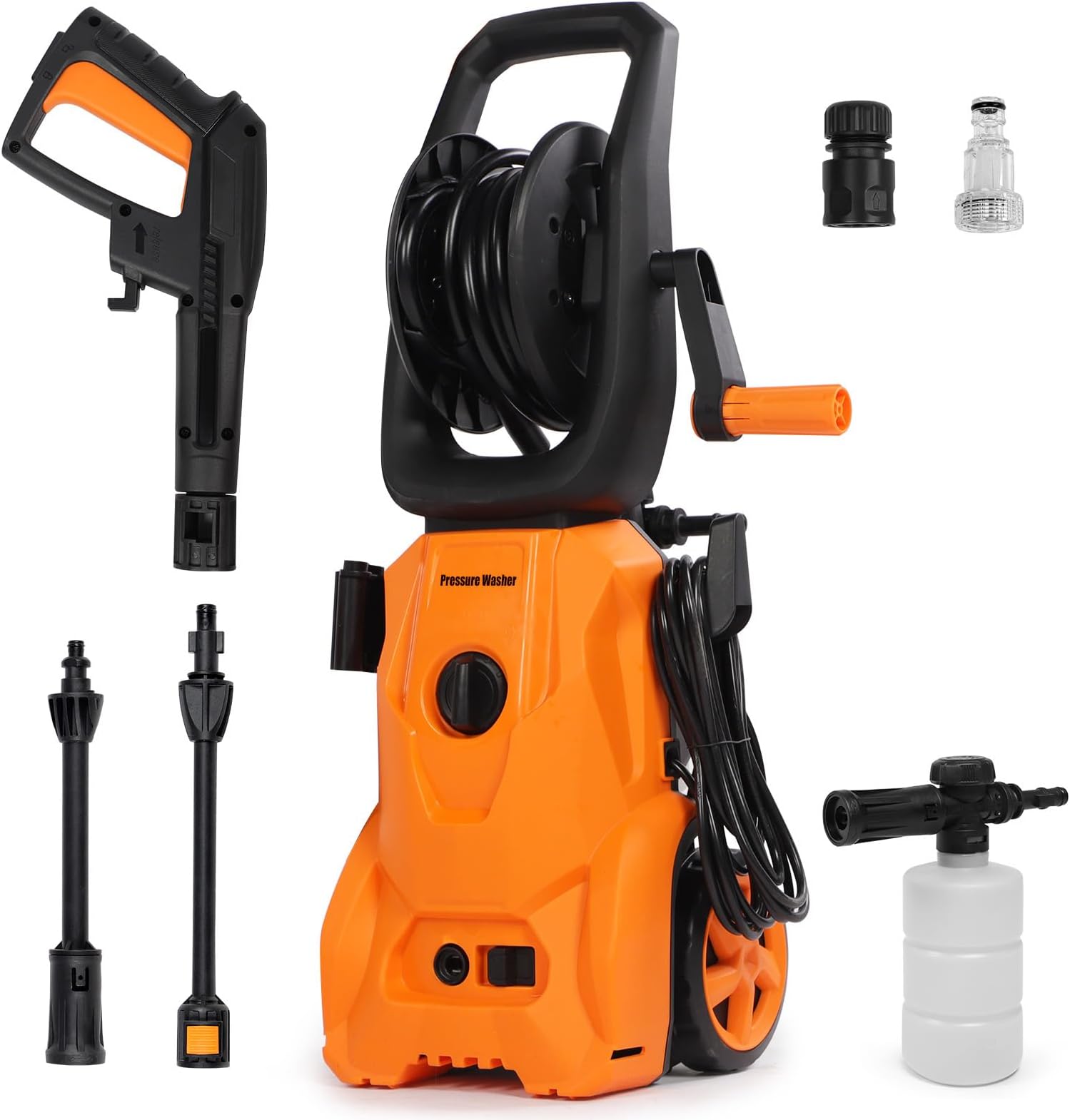 Stream Electric Pressure Washer, 1650W 135 Bar 420L/H Jet Washer Power ...