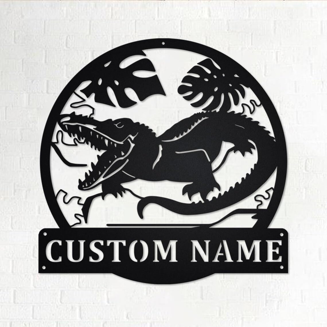 Amazon.com : Custom Gator Wall Hanging Metal Wall Art, Personalized ...