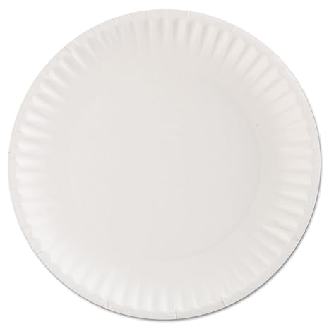 Amazon.com: AJM AJMPP9GRA Green Label Paper Plates, Microwavable, 9 ...