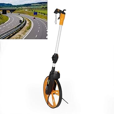 Large Diameter Surveyors Foldable Handle Distance Measuring Wheel ...