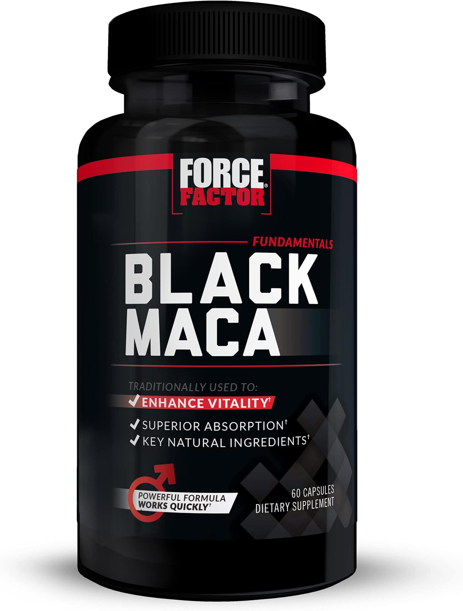 Amazon.com: Force Factor Black Maca Root Vitality Supplement for Men ...