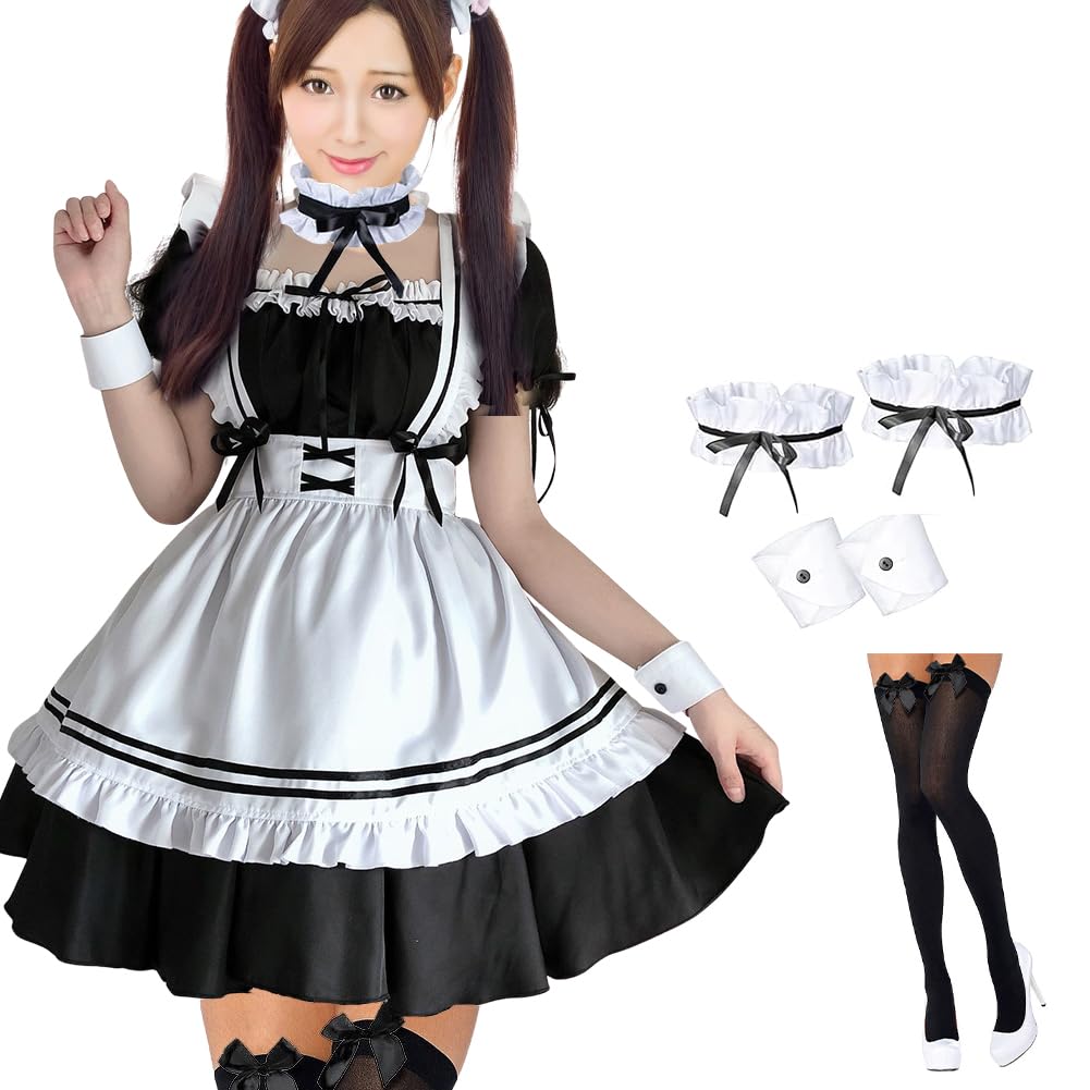Gohytal Anime French Maid Outfit, Maid Lolita Fancy Queen Princess ...