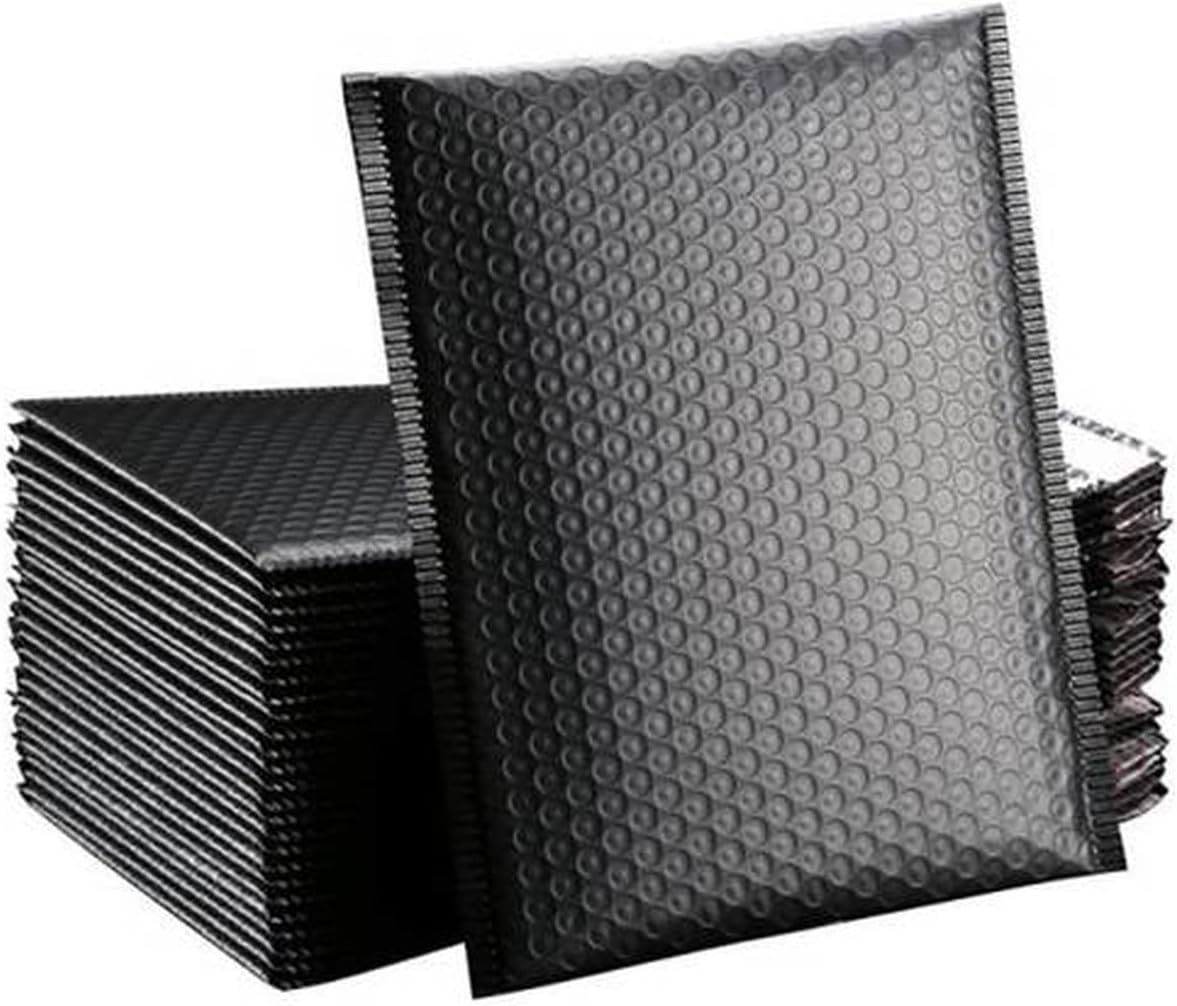 Amazon.com: Bubble Envelopes 10/50/100pcs Black And Pink Mailer Poly ...