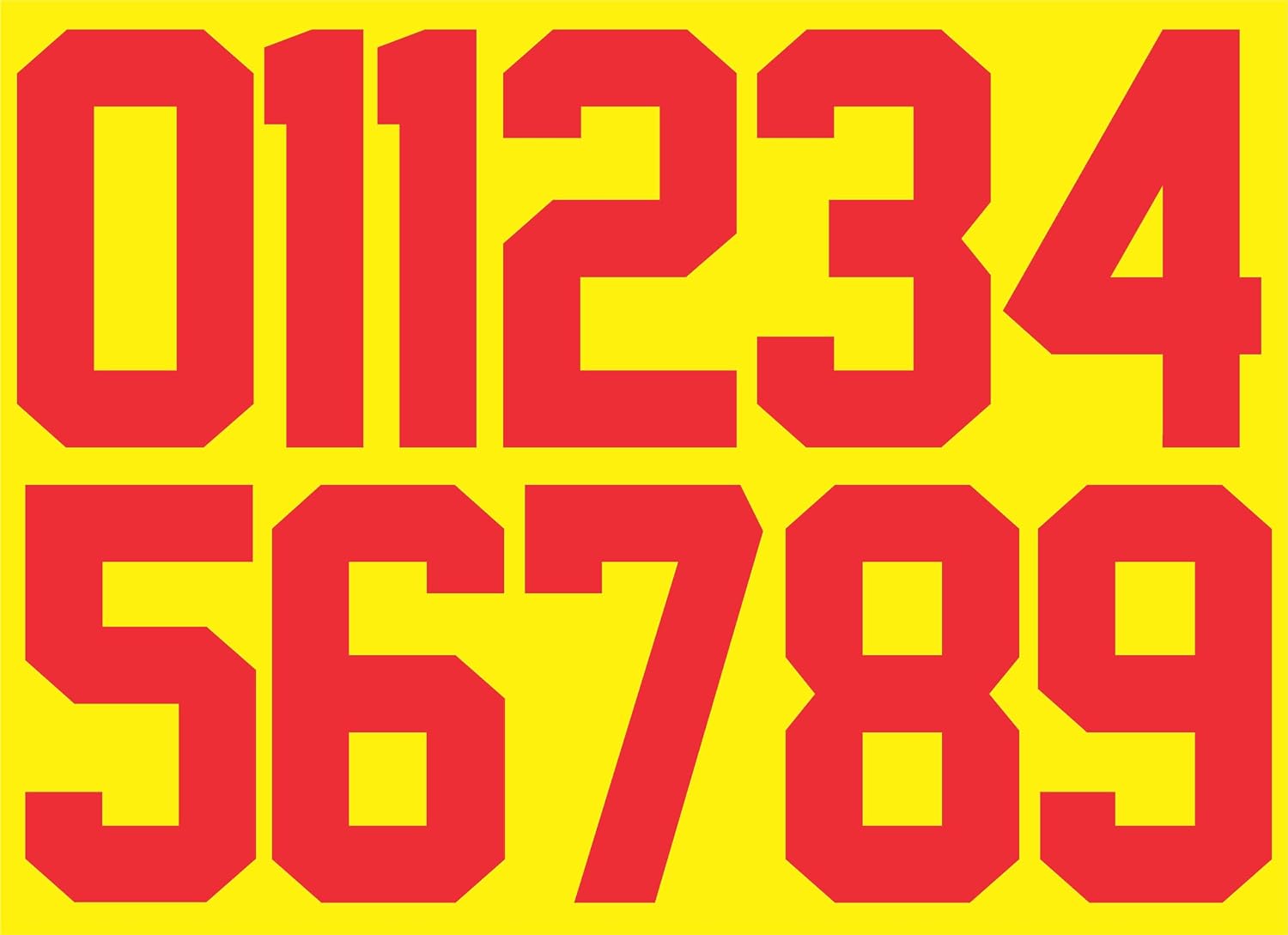 Amazon.com: Numbers Kit(0-9),8" Tall for Sports T-Shirt Jersey Football ...