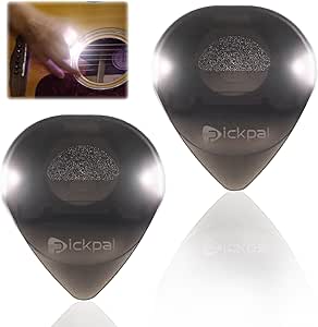 auvstar LED Glowing Guitar Pick Luminous Ukulele Picks LED Light Up ...