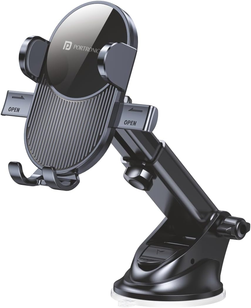 Portronics Clamp M3 Adjustable Car Mobile Phone Holder Stand for ...