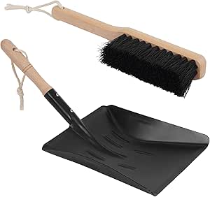 Amazon.com: Permade Fireplace Ash Shovel and Brush Set, Coal Shovel and ...