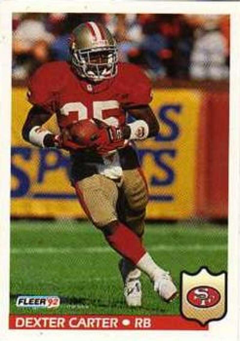 Amazon.com: 1992 Fleer #373 Dexter Carter San Francisco 49ers NFL ...