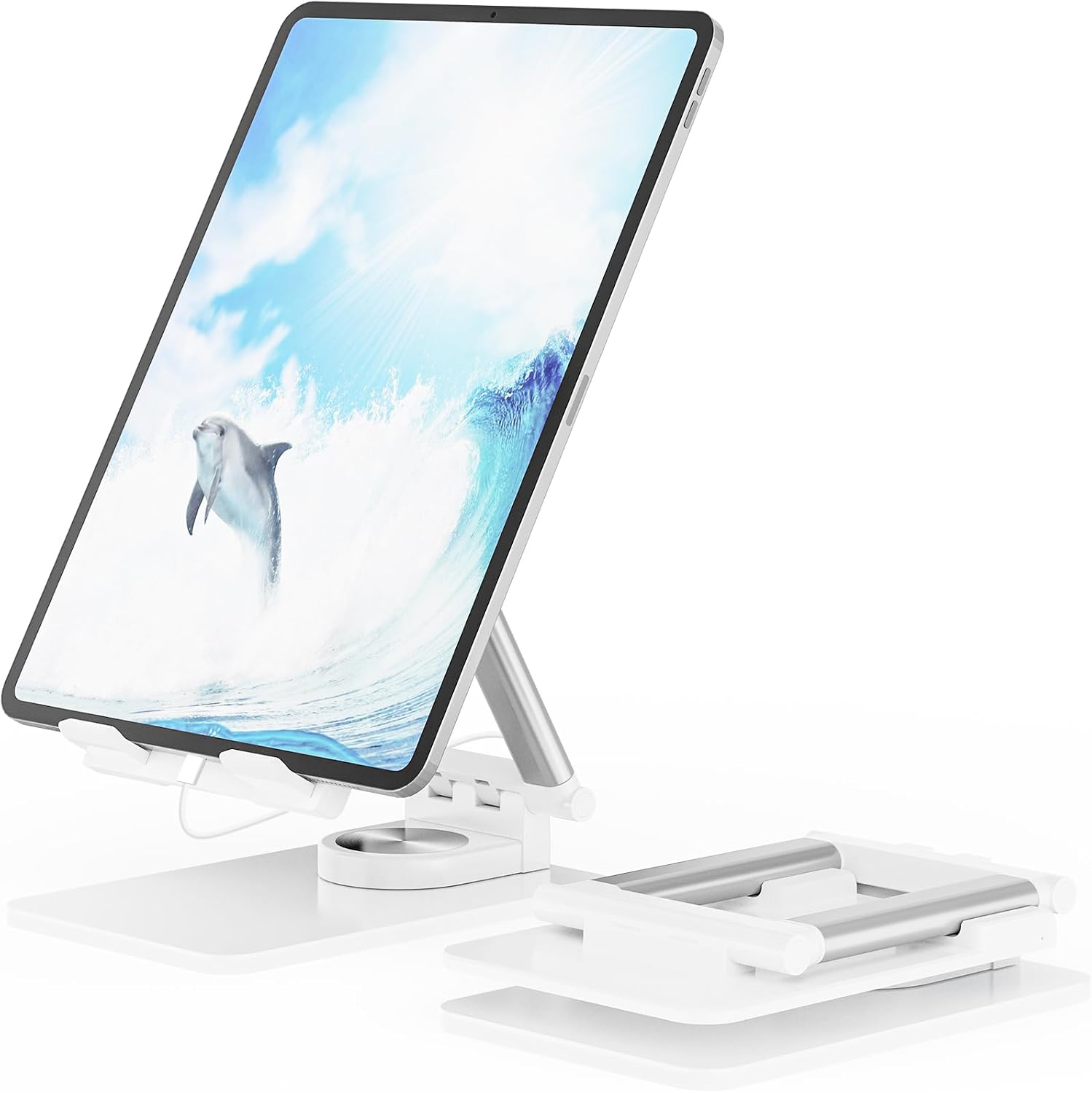 Amazon.com: WALI 360° Swivel Tablet Stand for Desk, Portable Tablet ...