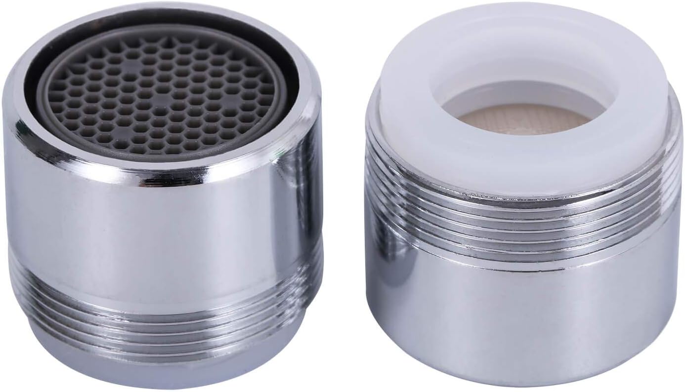 2 Pack 1.5 GPM Sink Faucet Aerator, Male and Female Dual Thread Aerator ...