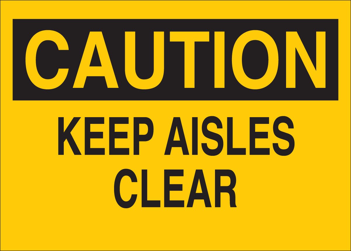 Brady 75118 Premium Fiberglass Traffic Sign: Industrial, 10" X 14 ...