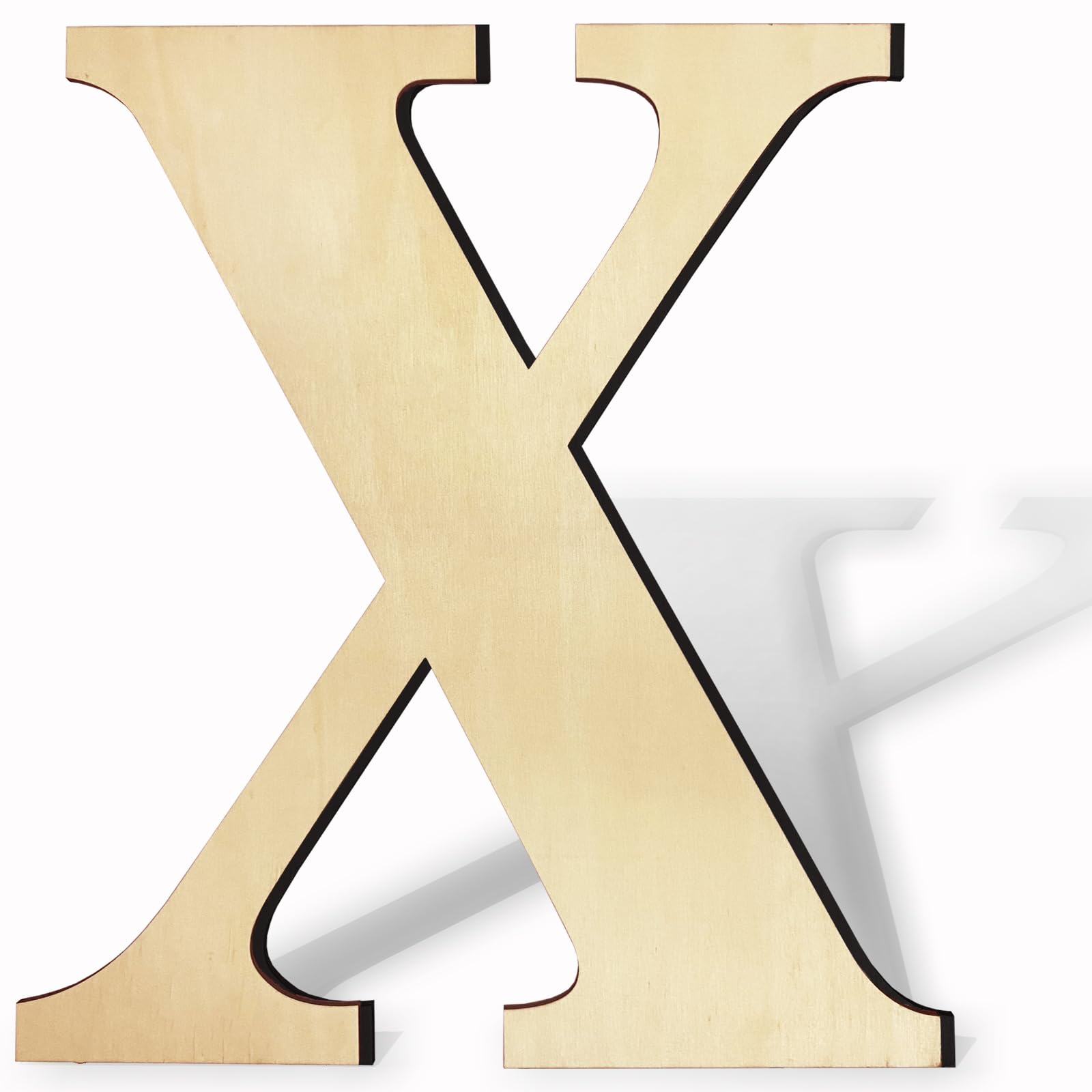 Amazon.com: 17 Inch Unfinished Wooden Letters, Blank Wood Letters Sign ...