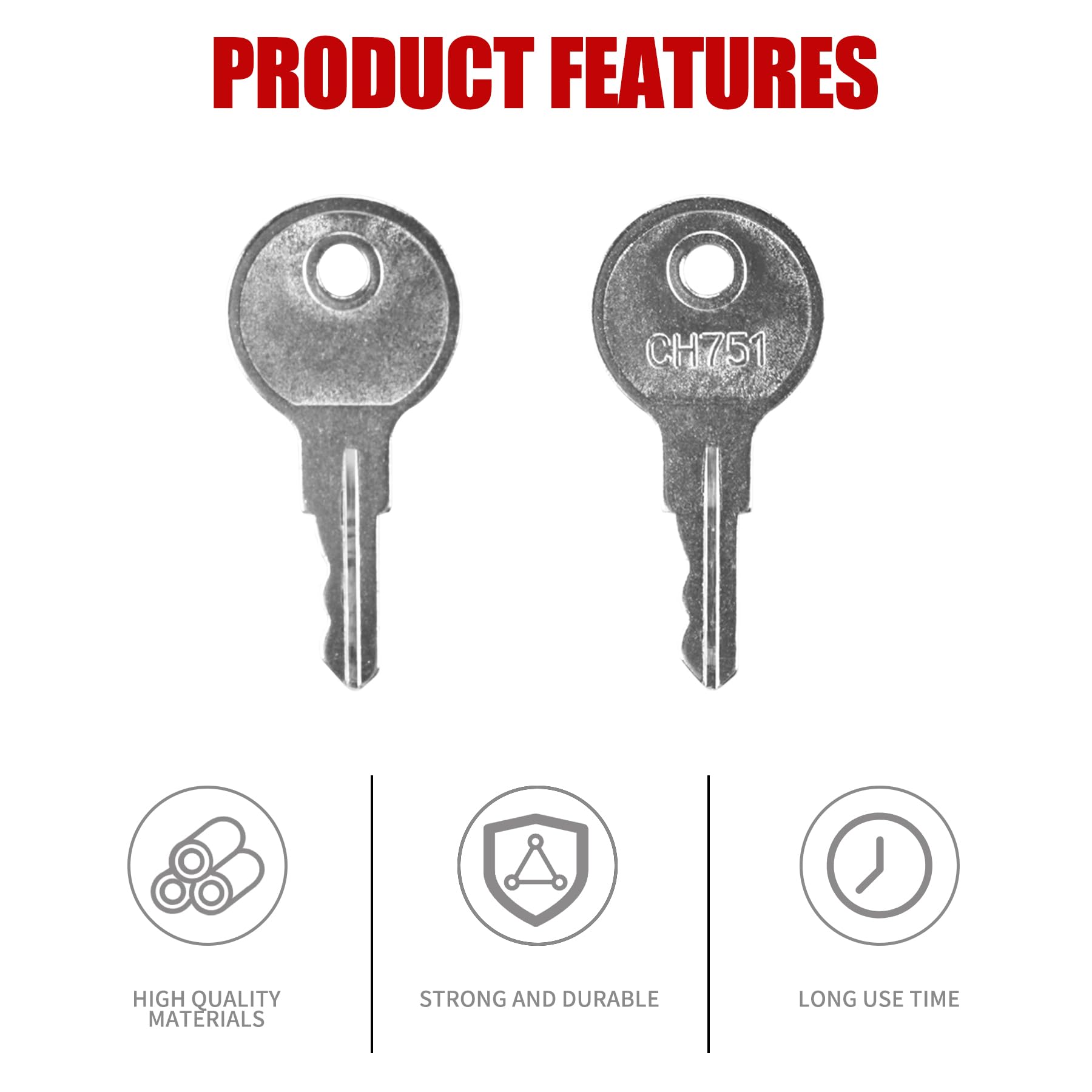 Snapklik.com : 12 PCS CH751 Key Universal Keys Compatible