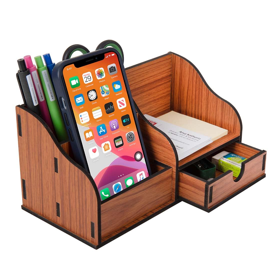 Kebica Table Organizer Desk Organizer with 4 Compartments and drawer ...