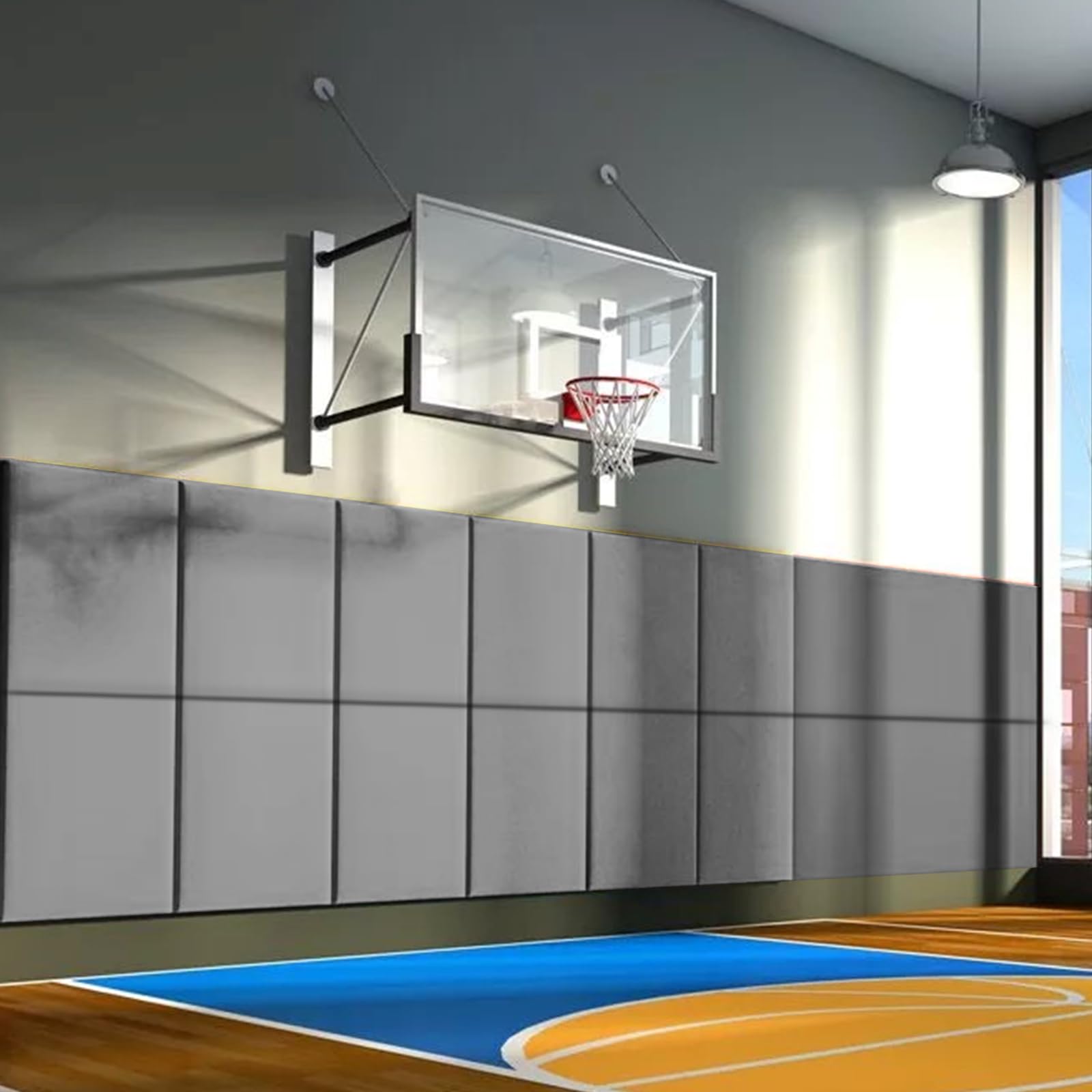 Snapklik.com : PROGOAL 60"/72" High Gym Wall Padding 2" Thick Foam ...