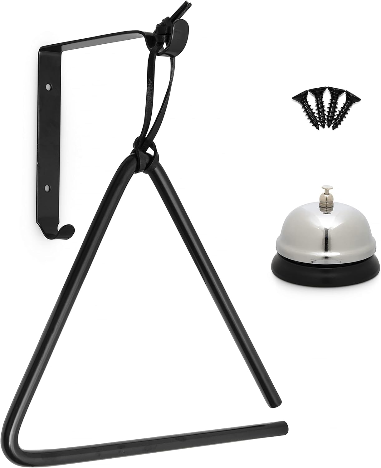 Amazon.com: SOLULA 9 inch Triangle Cast Iron Dinner Bell – With 9” Wall ...