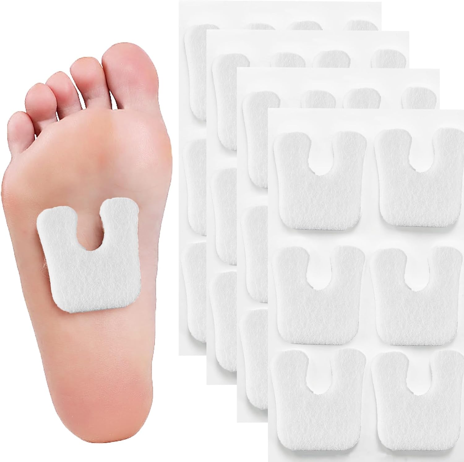 Amazon.com: U Shape Metatarsal Foot Pads for Women 24 Pcs, Callus ...