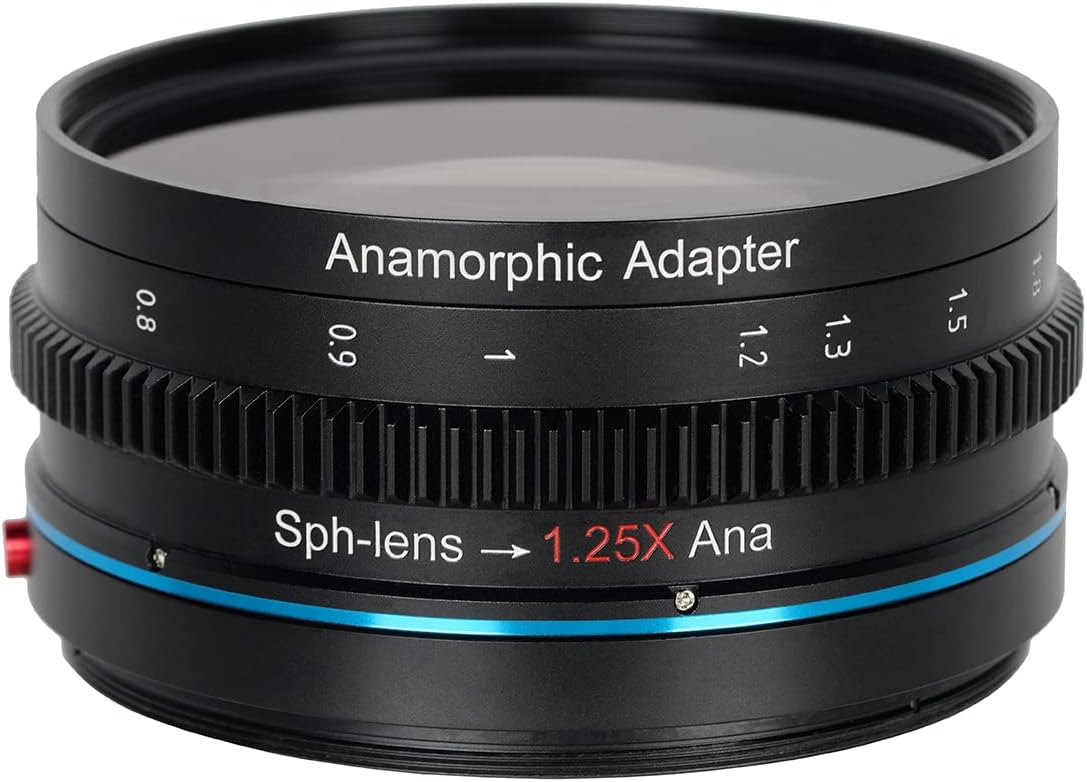 SIRUI 1.25x T2.9 Anamorphic Adapter with Front Single Focus, 82mm Rear ...