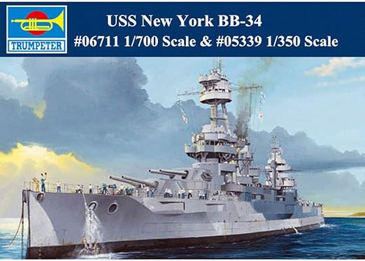Amazon.com: Trumpeter 06711 Model Kit – USS New York 34 : Arts, Crafts ...