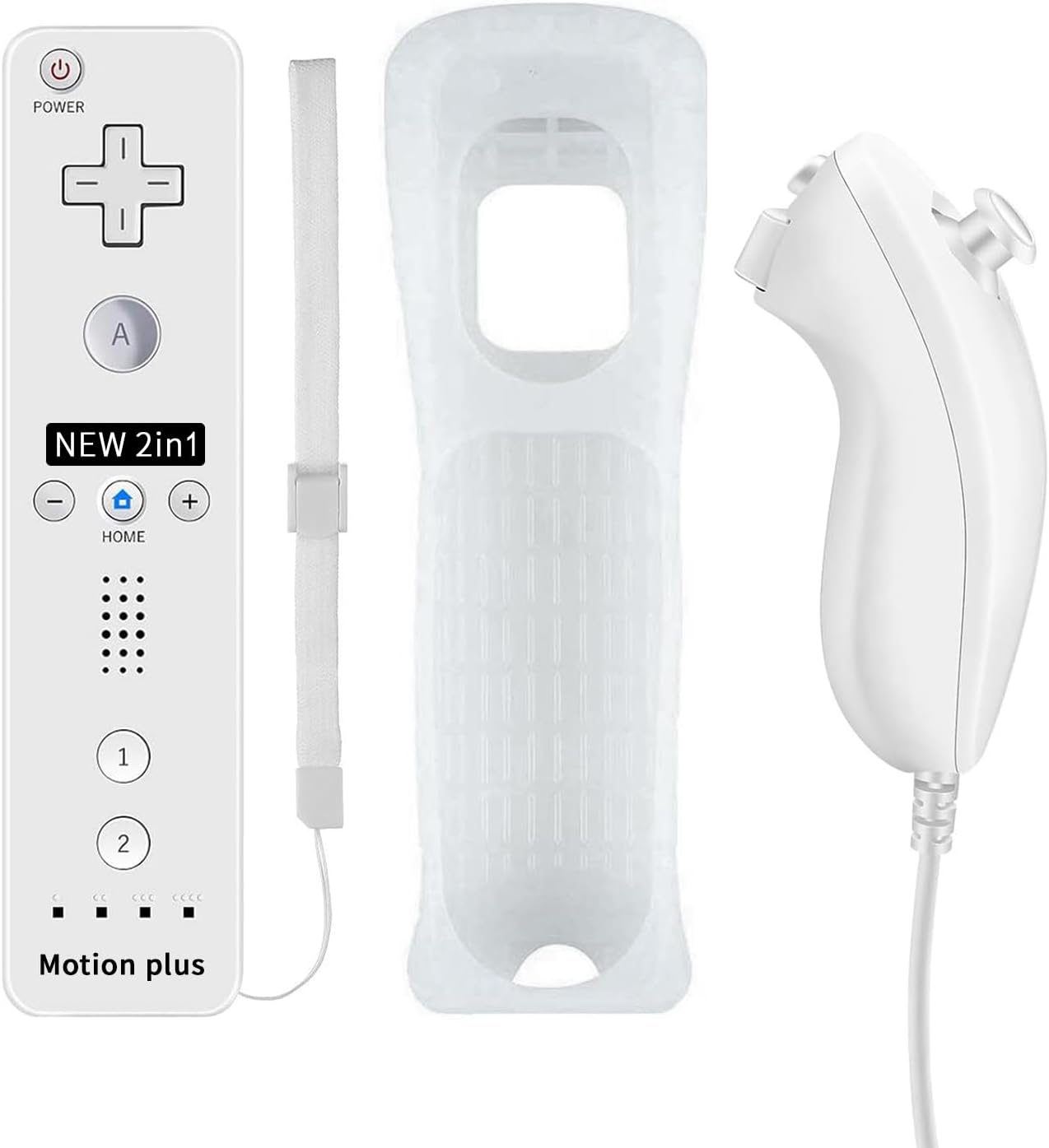 Amazon.com: QUMOX Wii Nunchuck Remote Controller With Motion Plus ...