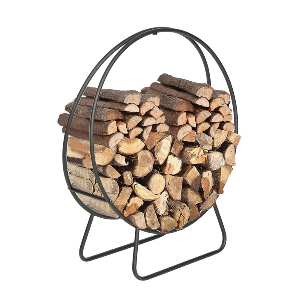 Hermosapoty 20 Firewood Rack Outdoor U Shaped Firewood Log Holder ...