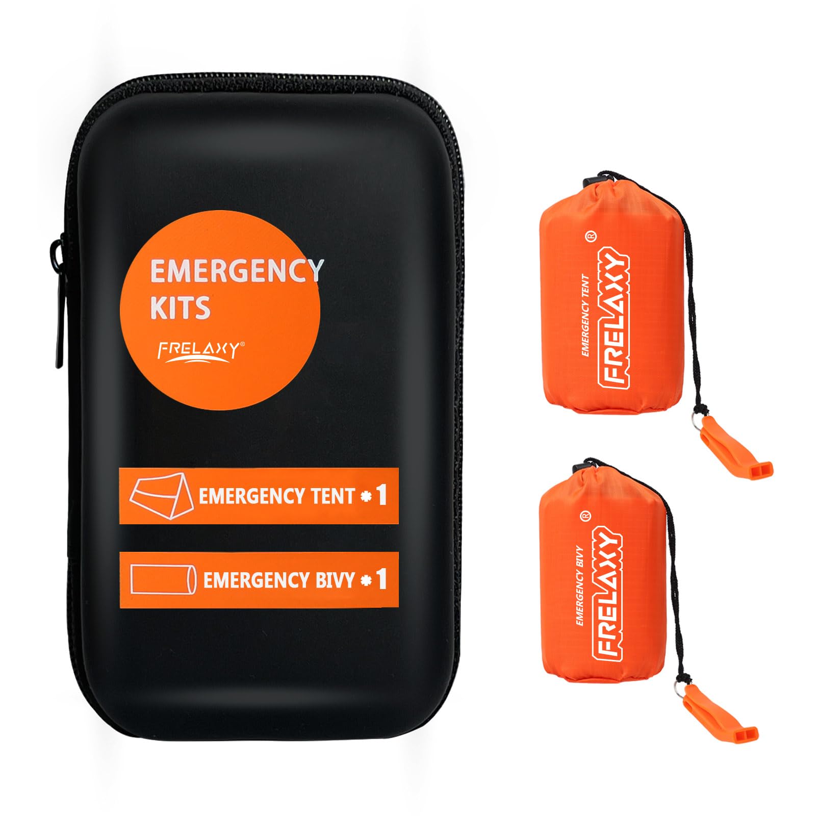 Frelaxy Emergency Tent Emergency Sleeping Bag Set, Survival Shelter ...