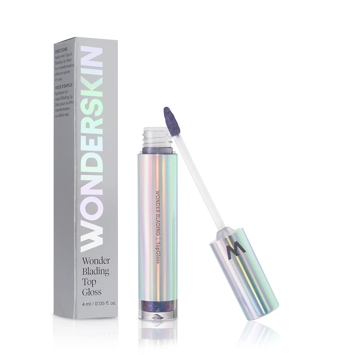 Amazon.com : Wonderskin WONDER BLADING Top Gloss - Blue Glitter ...