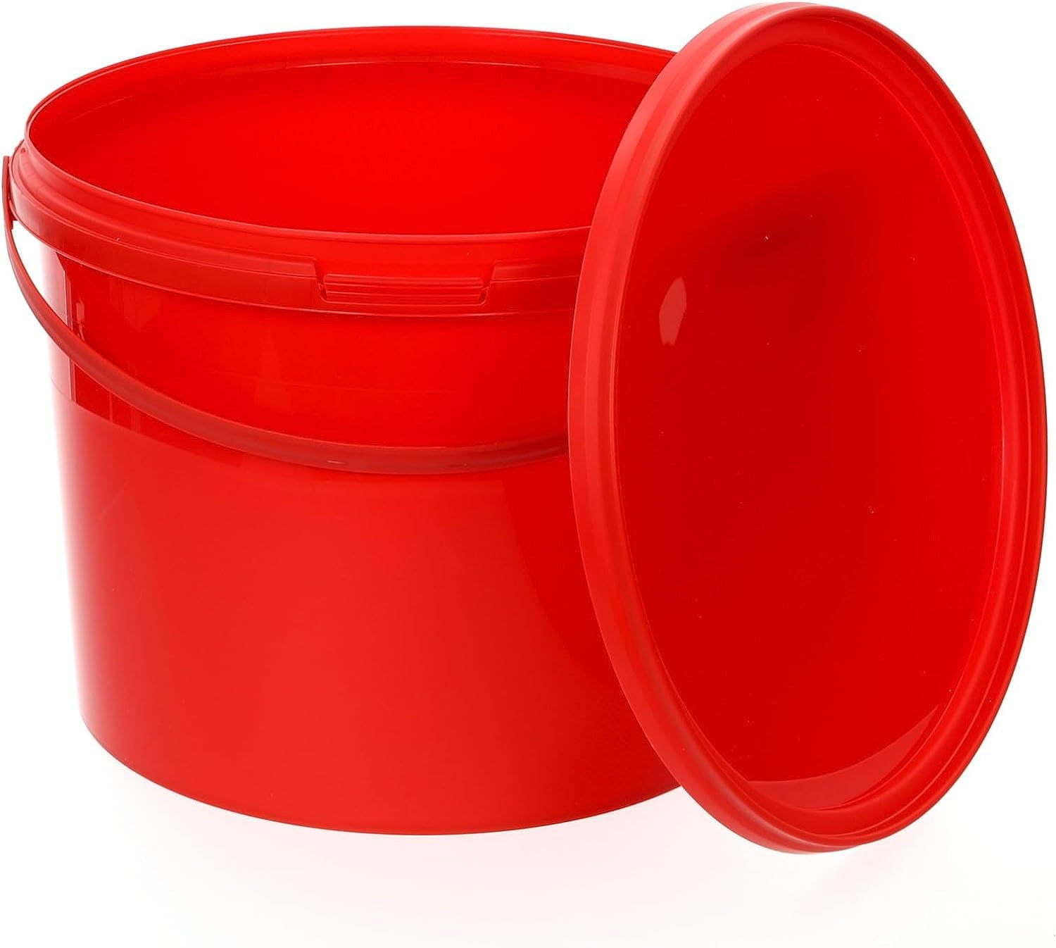 BenBow bucket with lid 2,20 gal (10l) red 1x 10 litres - food-safe ...