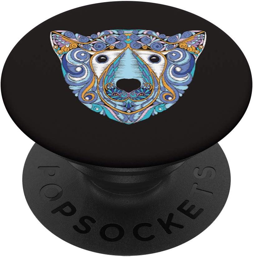Amazon.com: Cute Polar Bear Pattern PopSockets Grip and Stand for ...