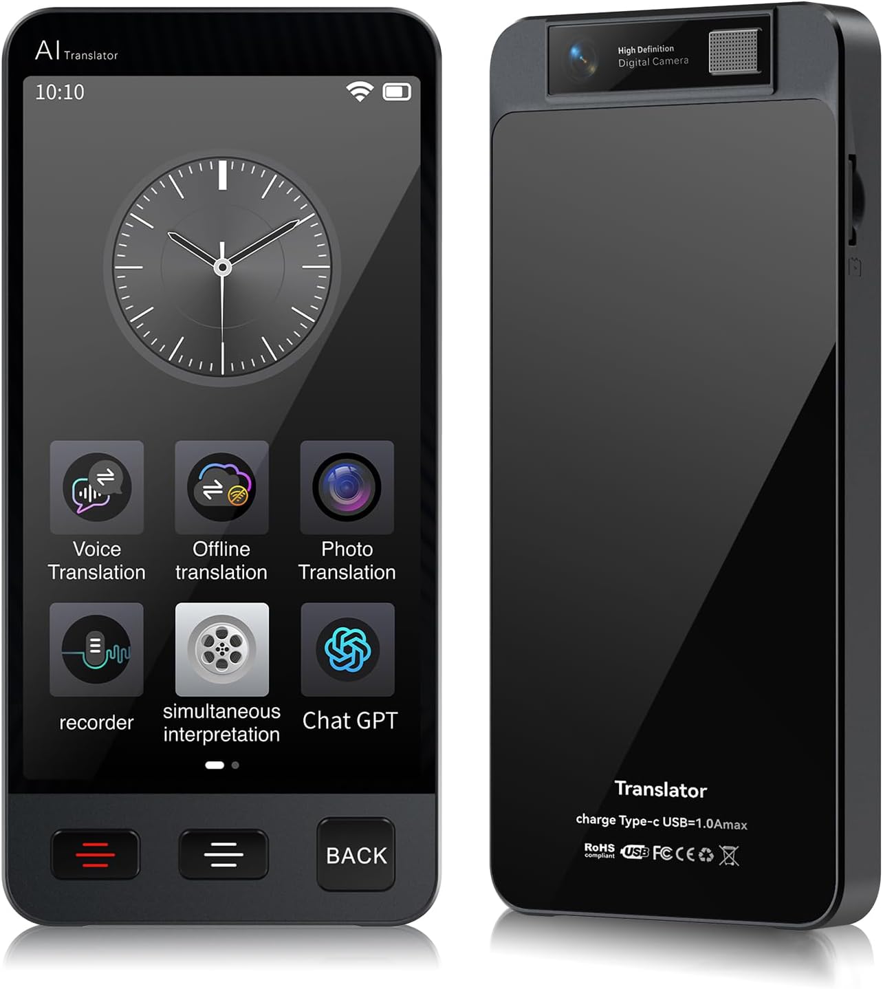 Amazon.com : Offline Language Translator Device, M80 ChatGPT Instant ...