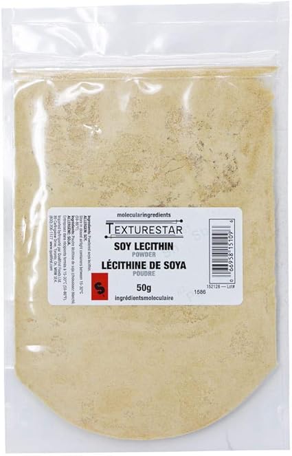 Texturestar Pure Soy Lecithin Powder for Cooking and Baking, 50g (1 ...