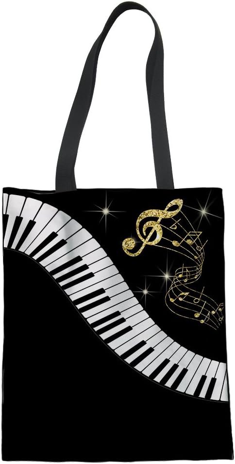 Amazon.com - Magic Music Supplies Large Gusseted Canvas Music Tote Bag ...
