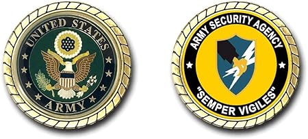 Amazon.com: Military Productions US Army Security Agency Semper Vigiles ...
