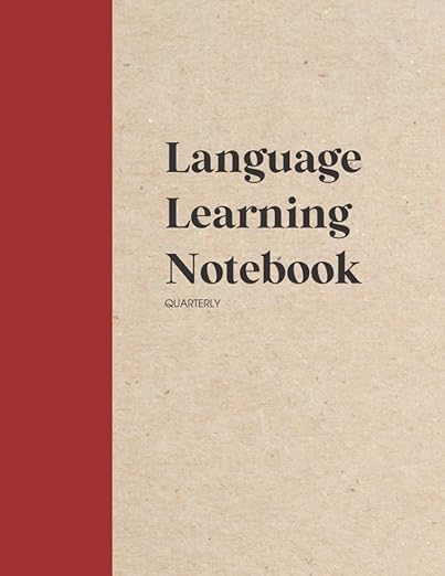 Quarterly Language Learning Notebook: Language Learning Journal with ...