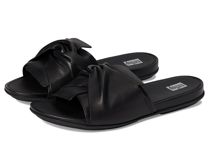 Women's FitFlop Gracie Soft-Twist Leather Slides | Zappos.com
