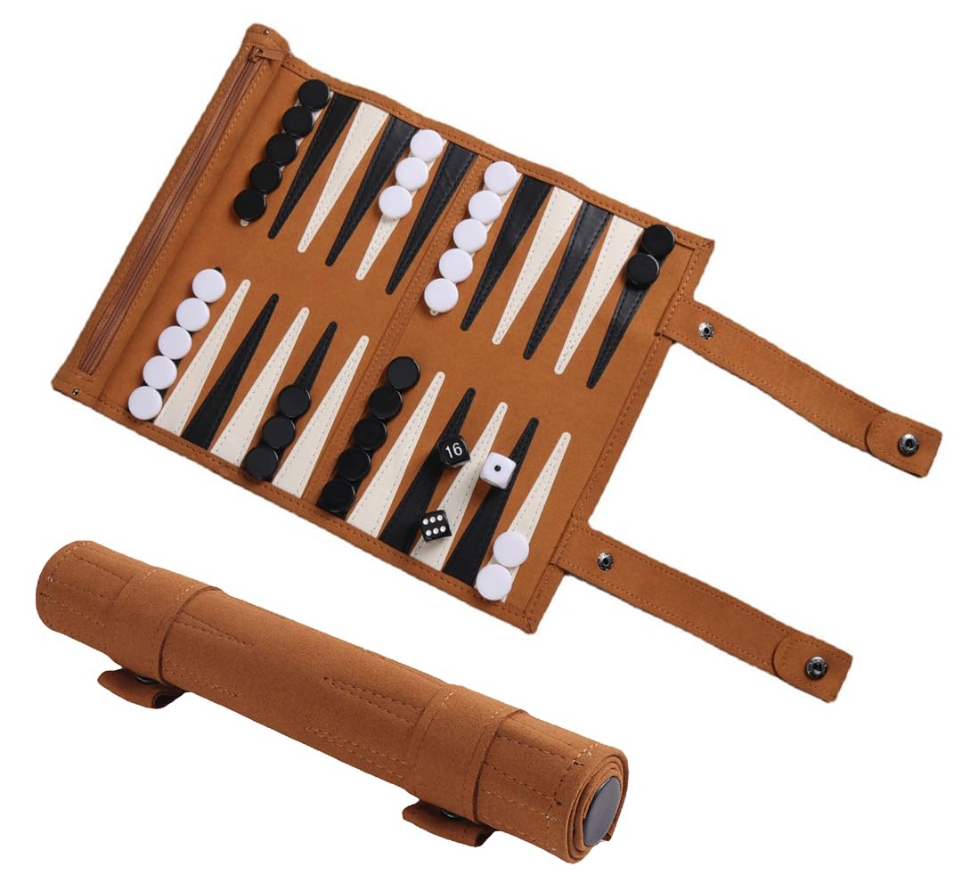 Lotvic Backgammon Set, Travel Backgammon Set, Genuine Leather ...