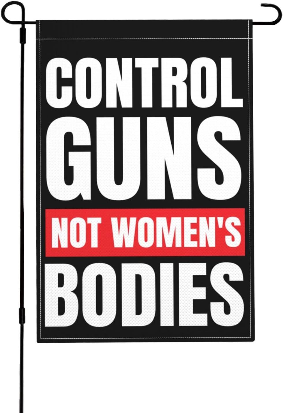 Amazon.com: Control Guns Not Woman Bodies Flag Double Sided Outdoor ...