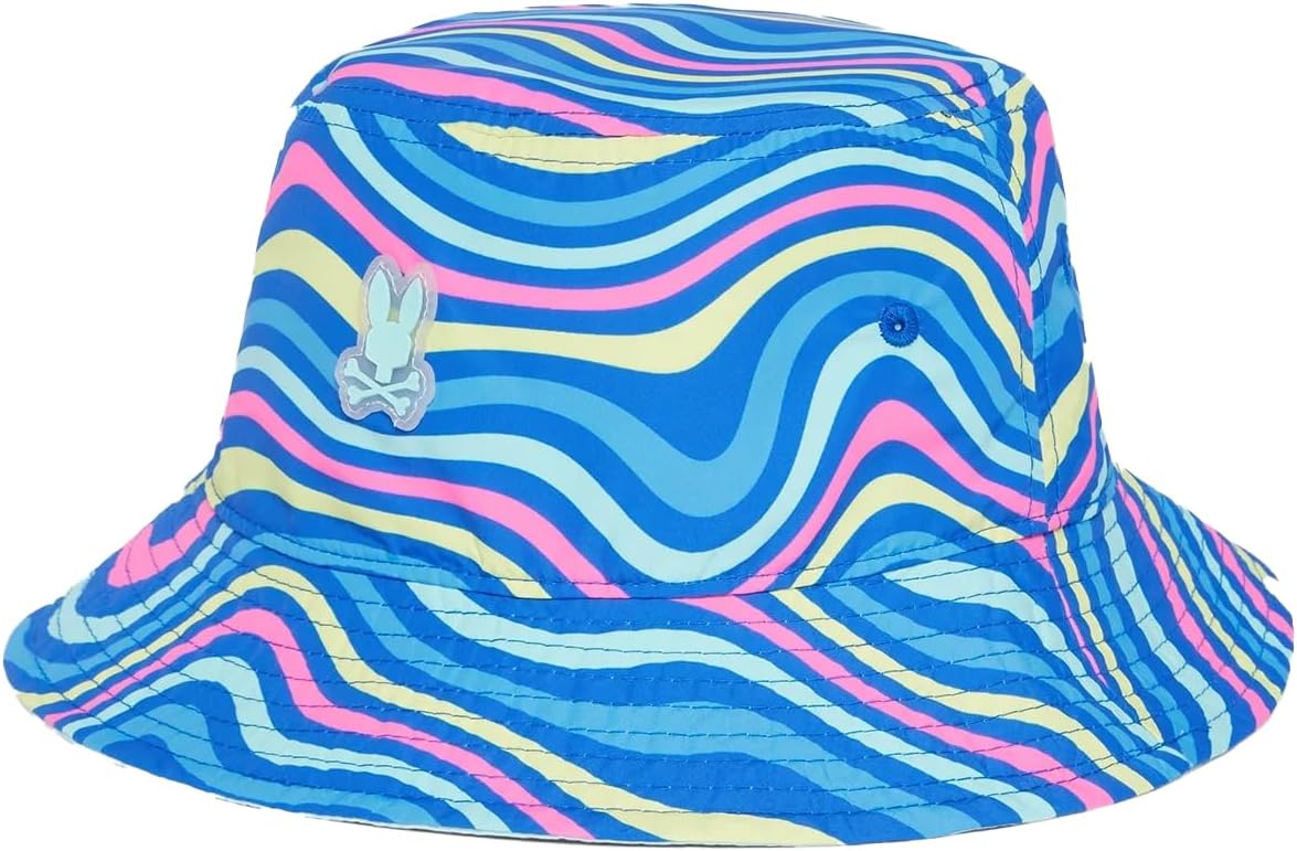 Amazon.com: Psycho Bunny Clarkson Reversible Bucket Hat (Royal Blue ...