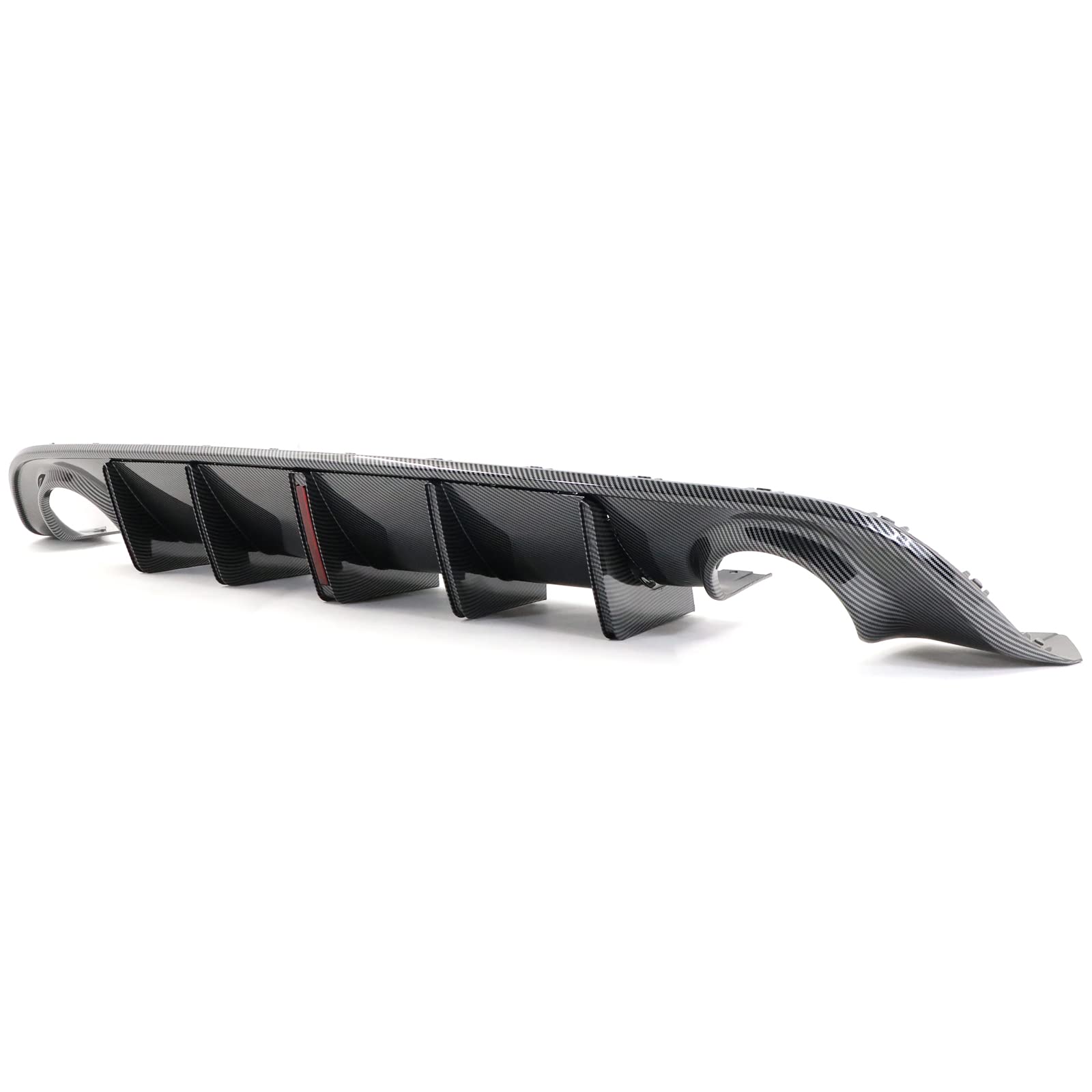 Amazon.com: IKON MOTORSPORTS, Rear Diffuser with Light Compatible with ...