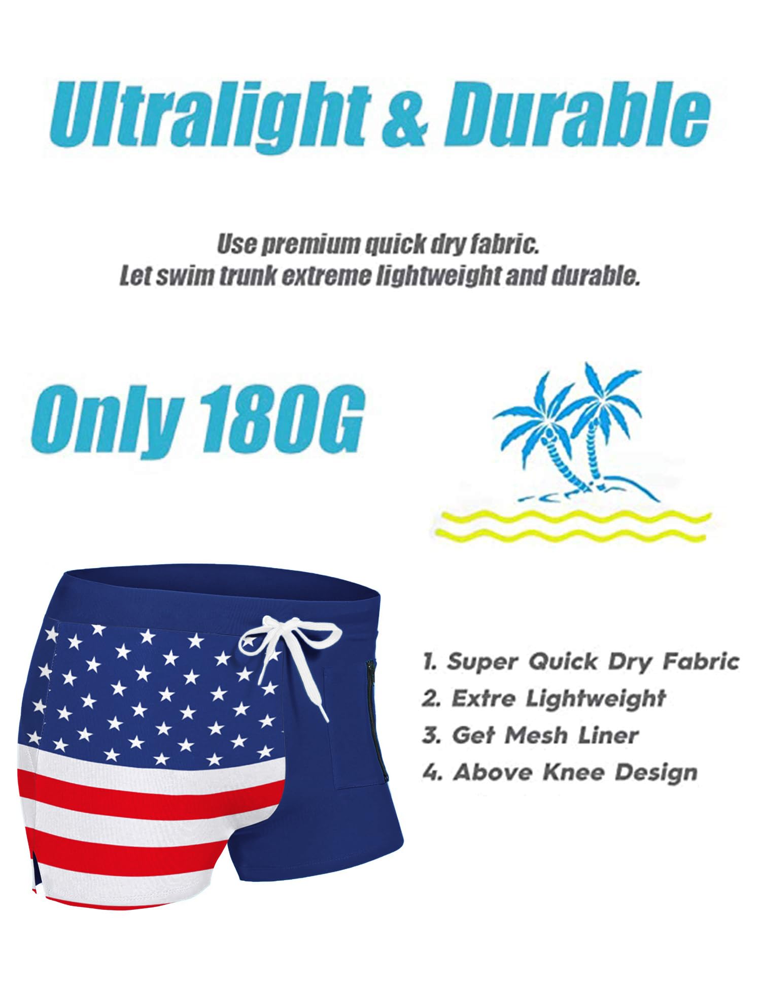 Snapklik.com : COOFANDY Mens Swim Briefs Square Cut Swim Trunk Swimming ...
