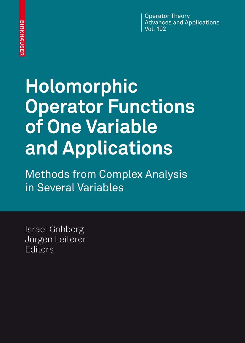 Holomorphic Operator Functions Of One Variable And Applications 4563